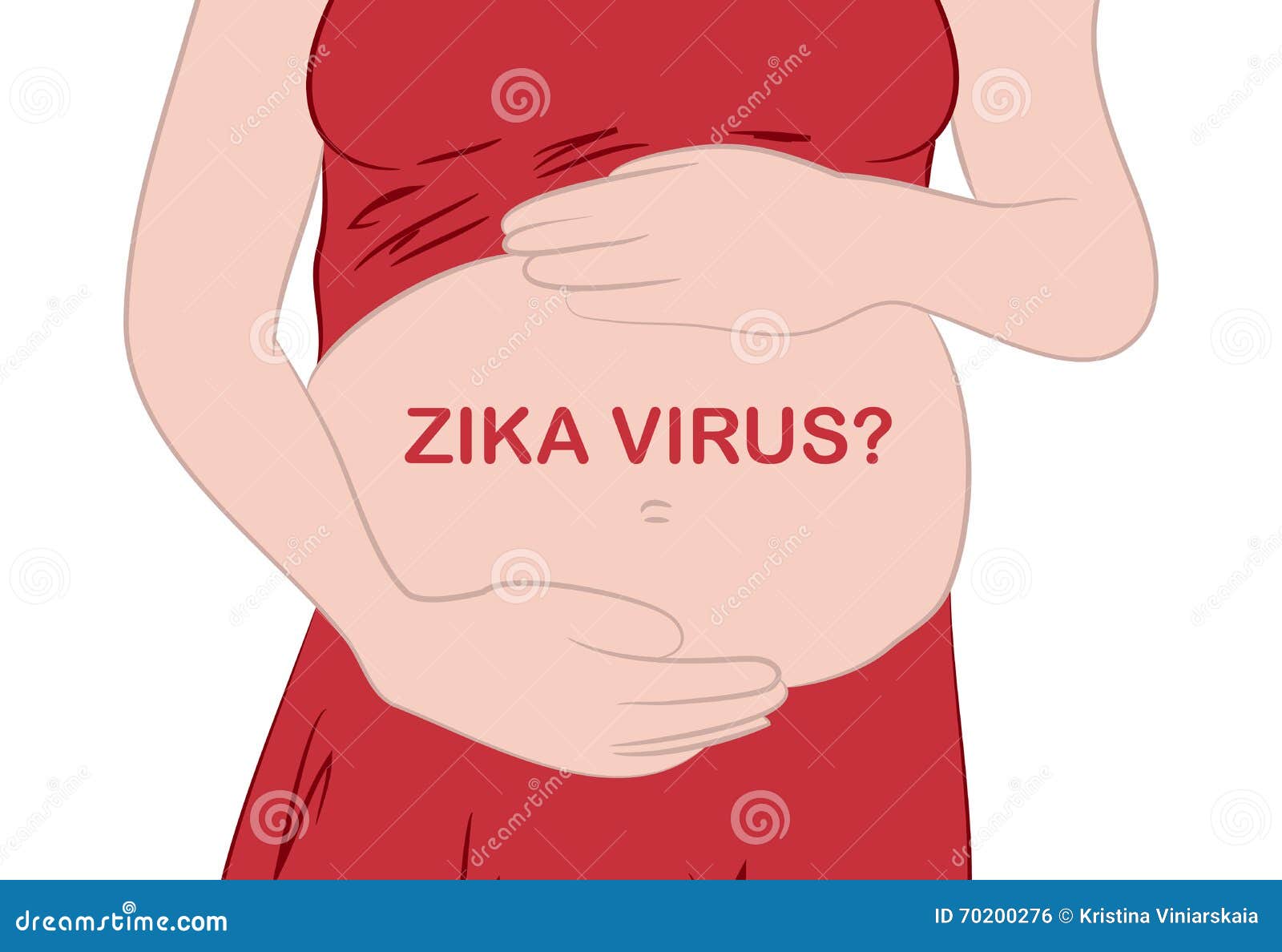 Zika Fever Virus Outbreak And Travel Alert Concept. Editable Clip Art ...