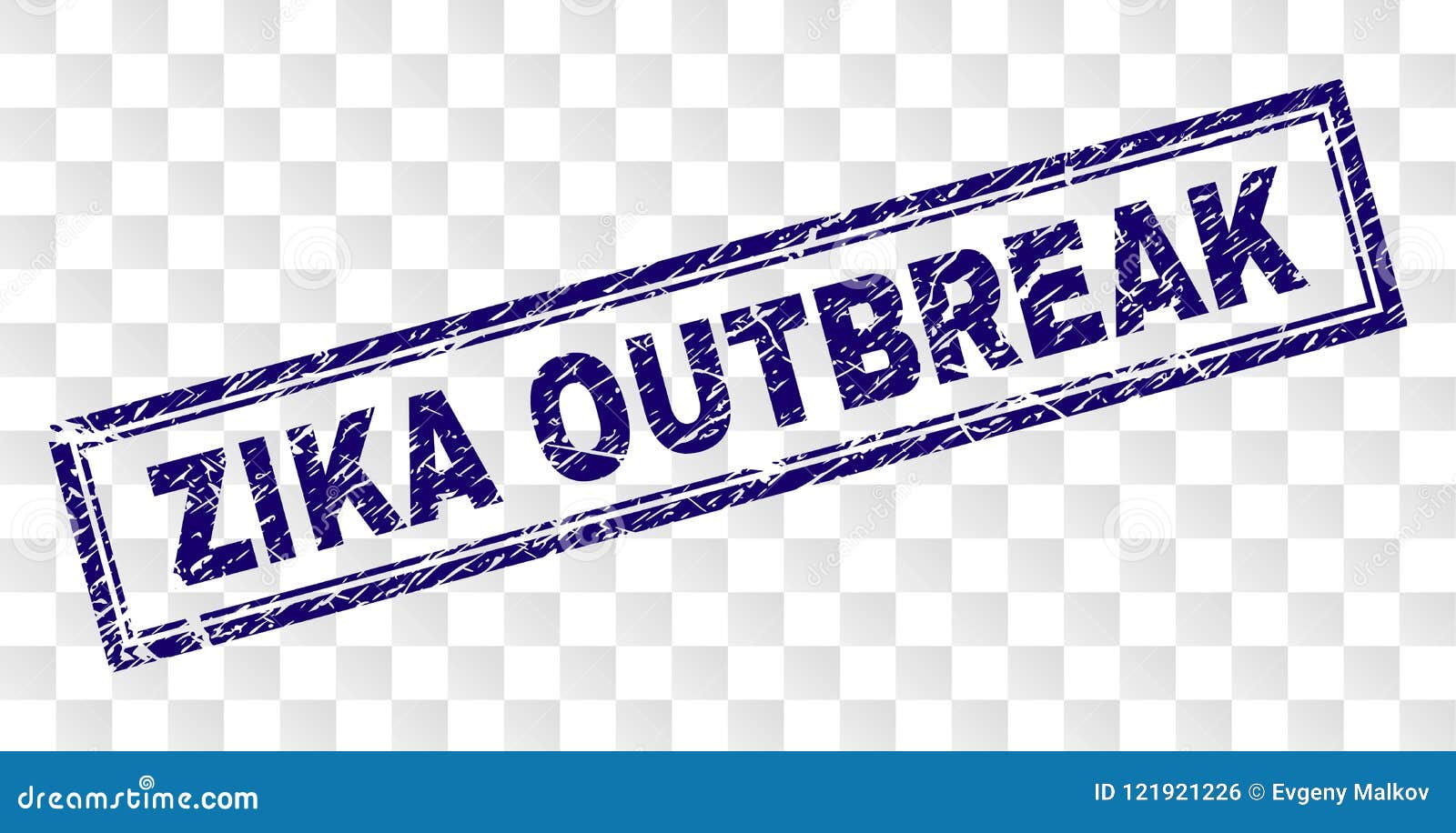 Scratched ZIKA OUTBREAK Rectangle Stamp Stock Vector - Illustration of ...