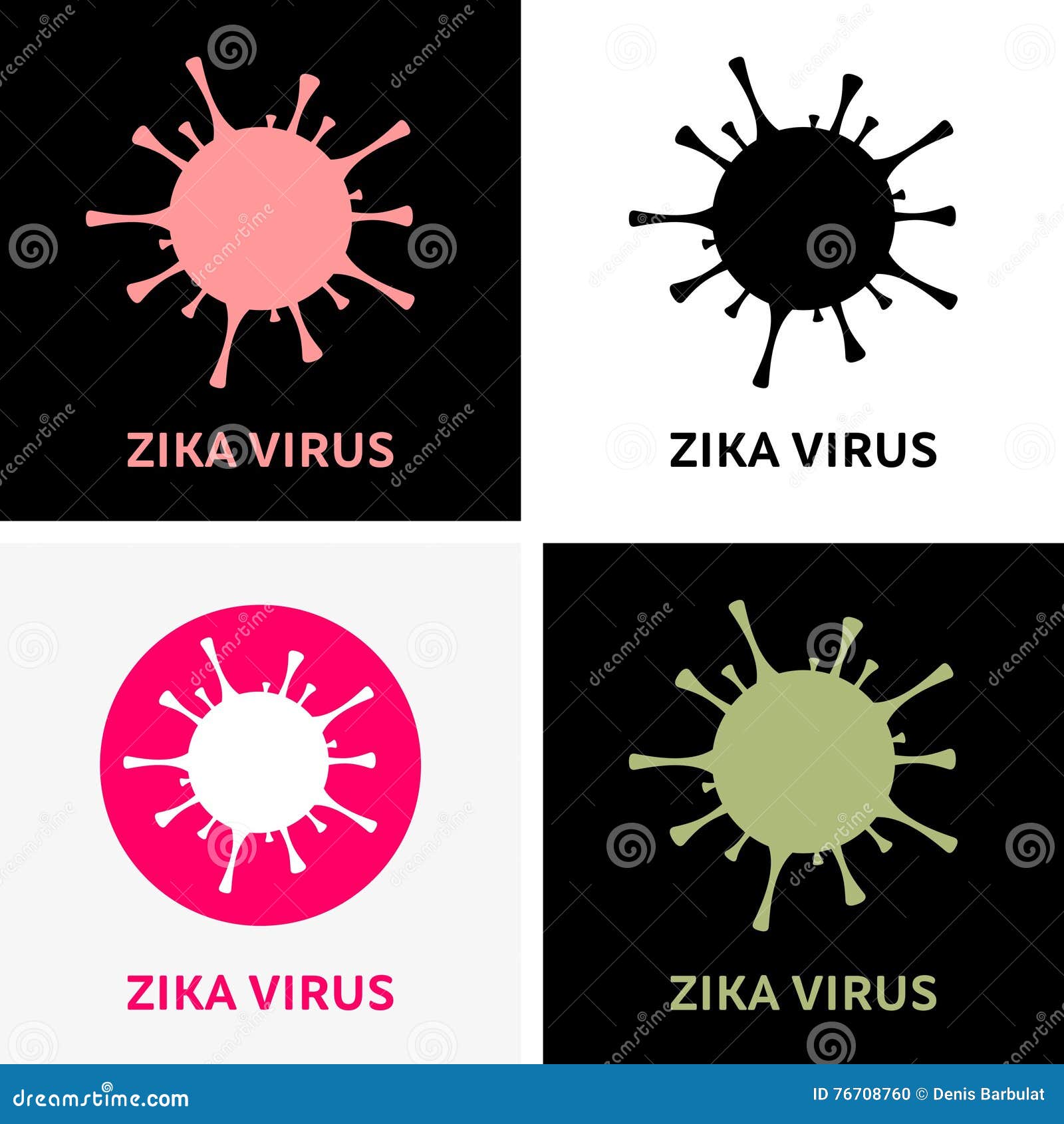 Zika virus stock vector. Illustration of vector, infection - 76708760