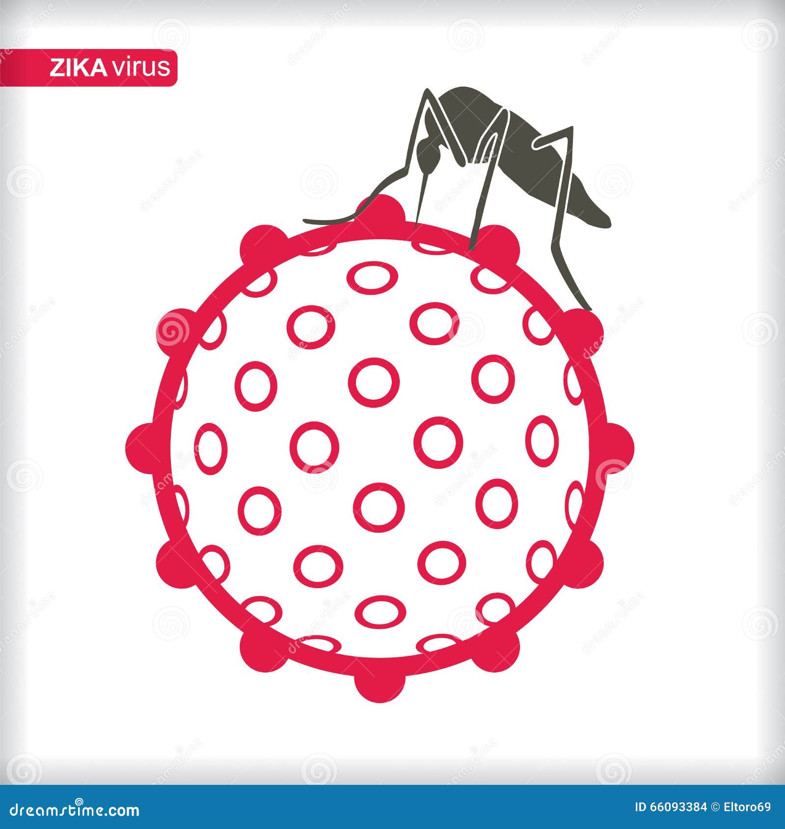 Zika Virus with mosquitoe. stock vector. Illustration of ambulance ...