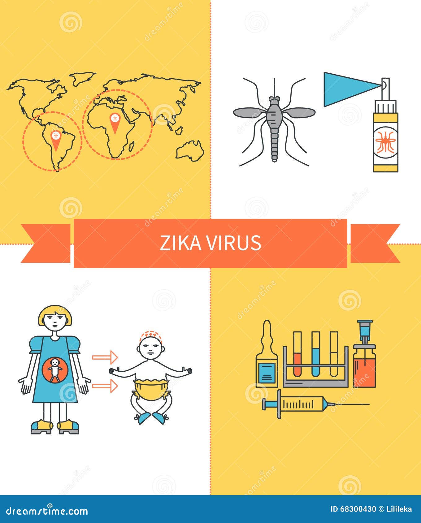 Zika virus vector stock illustration. Illustration of pain - 68300430