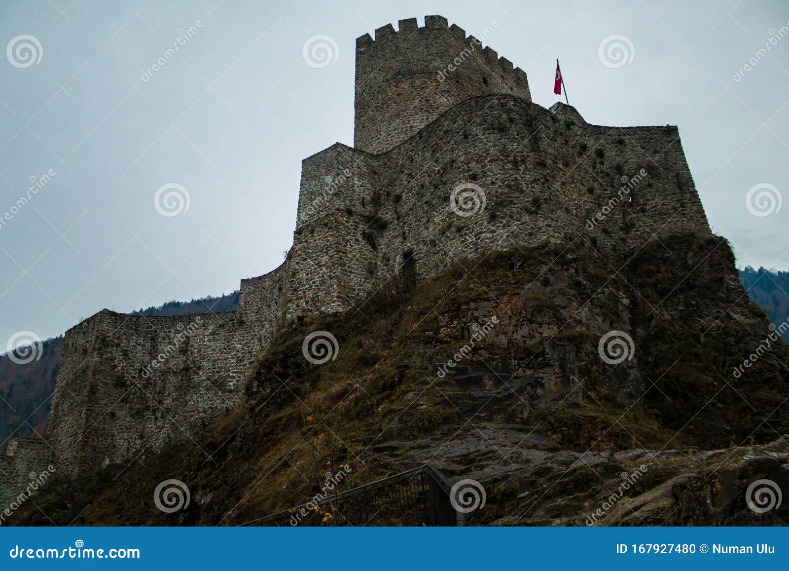 Zilkale Castle Rize Turkey Stones Sky Stock Photo - Image of castle ...