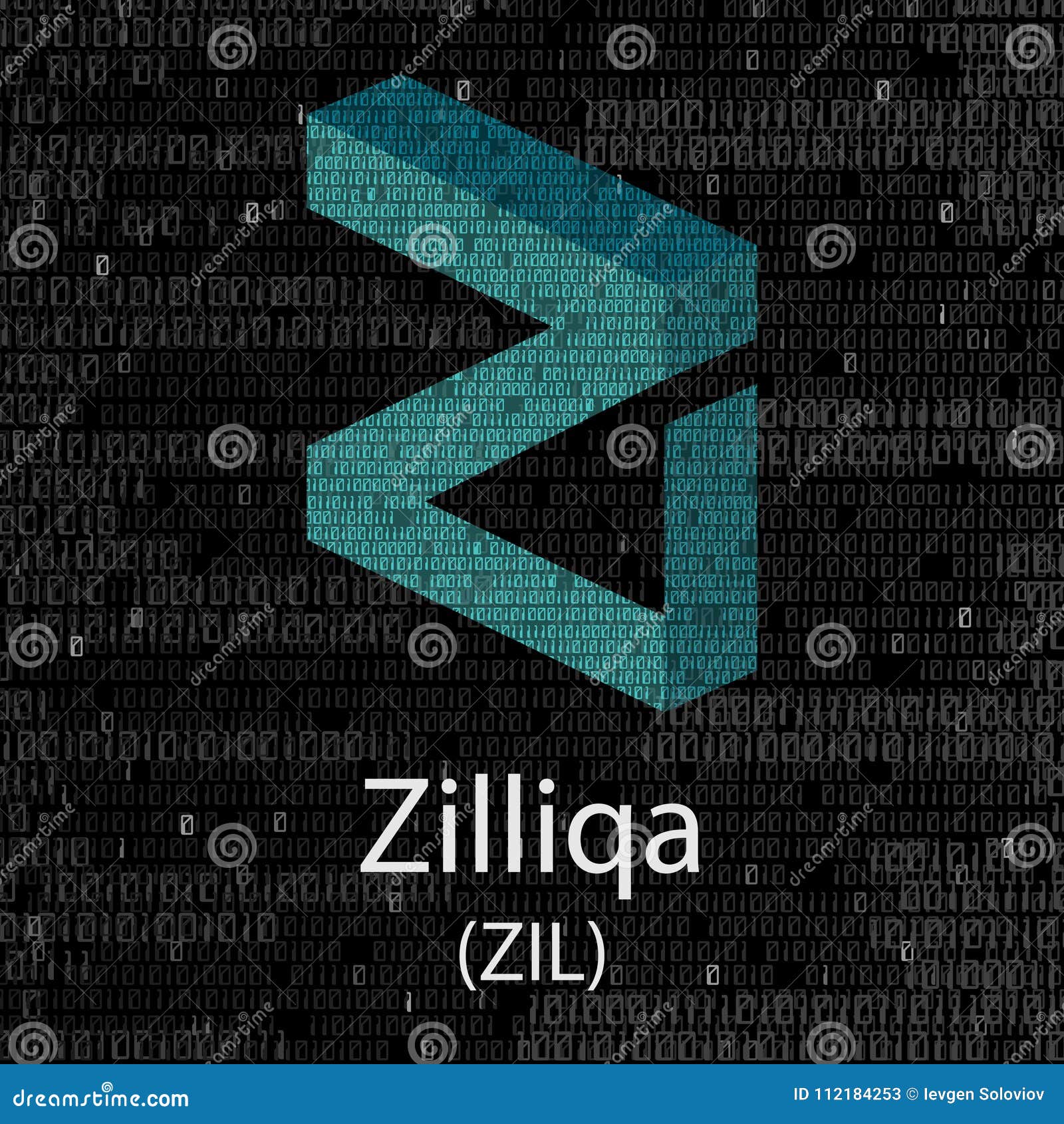 Zilliqa Cryptocurrency Token Symbol, ZIL Coin Icon In Circle With Pcb ...