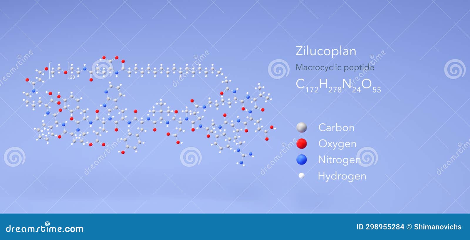 Zilucoplan Molecule, Complement Inhibitor, Molecular Structure ...