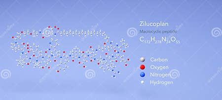 Zilucoplan Molecule, Molecular Structures, Complement Inhibitor, 3d ...