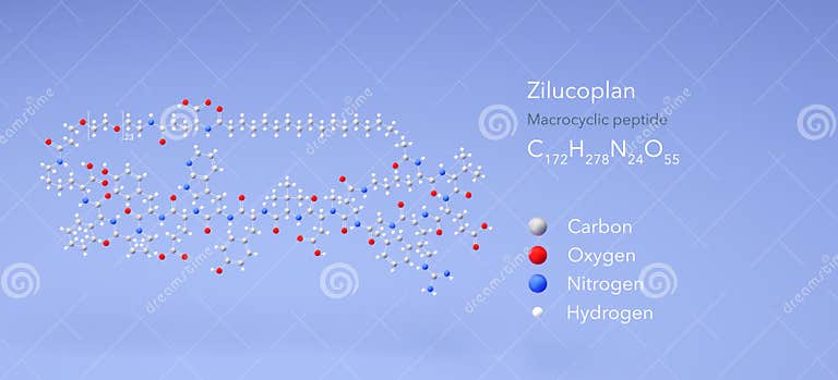 Zilucoplan Molecule, Molecular Structures, Complement Inhibitor, 3d ...