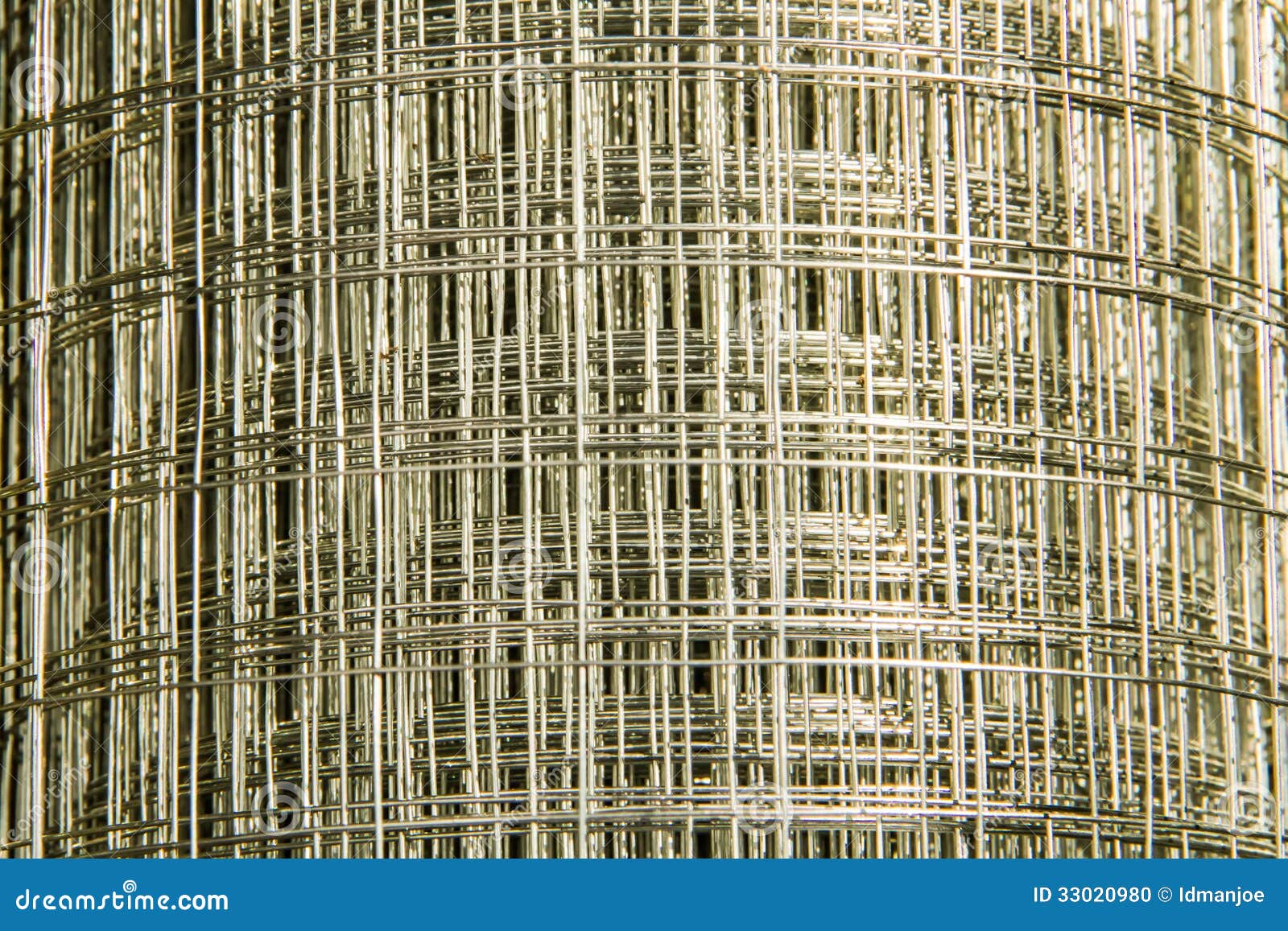 Zilveren draadnet stock foto. Image of lijn, kooi, aluminium - 33020980