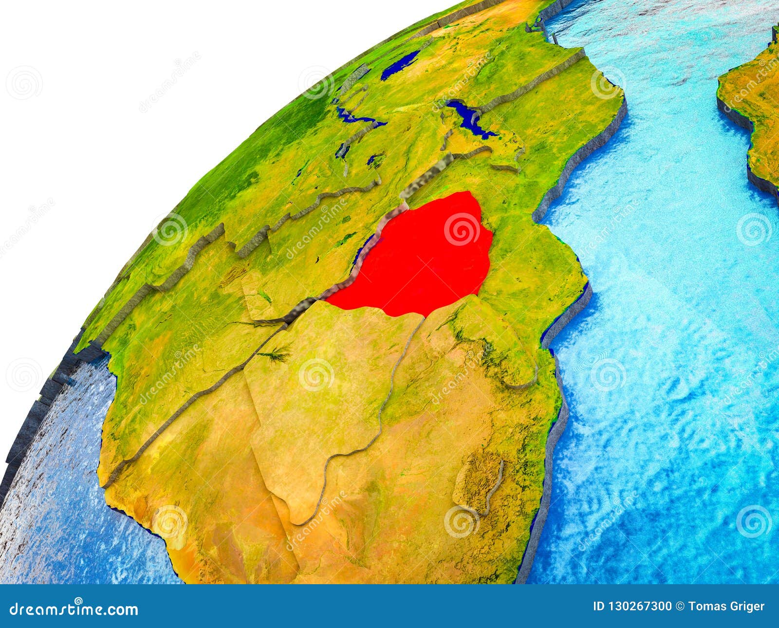 Zimbabwe on 3D Earth stock photo. Image of republic - 130267300