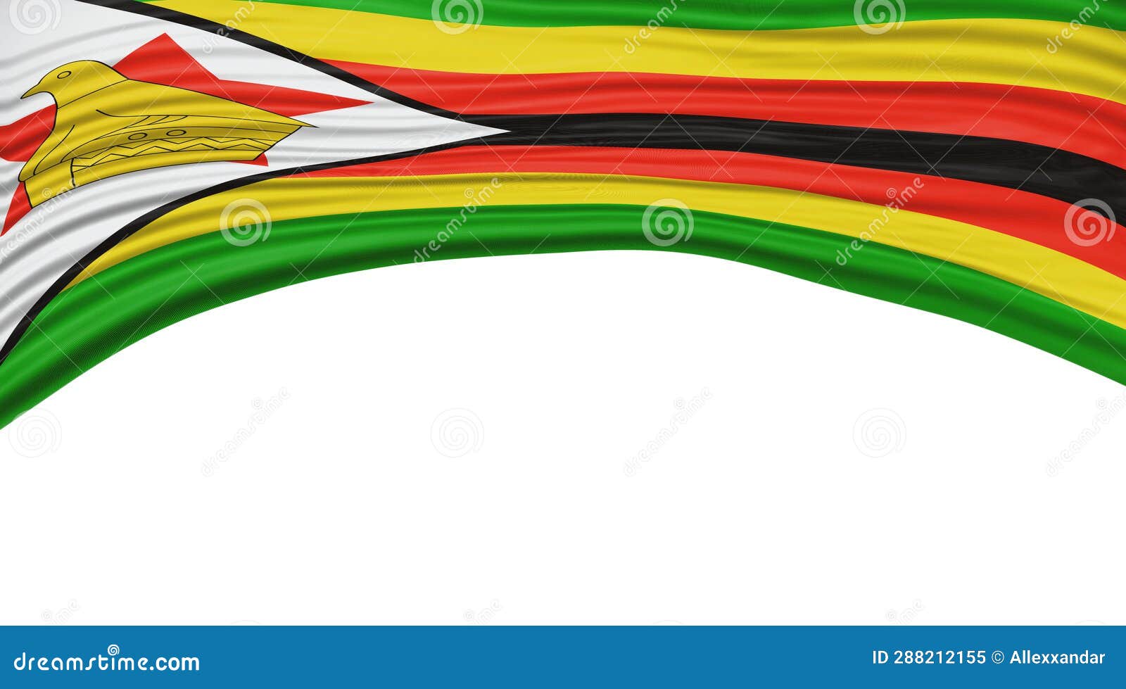 Zimbabwe Flag Wave, National Flag Stock Illustration - Illustration of ...