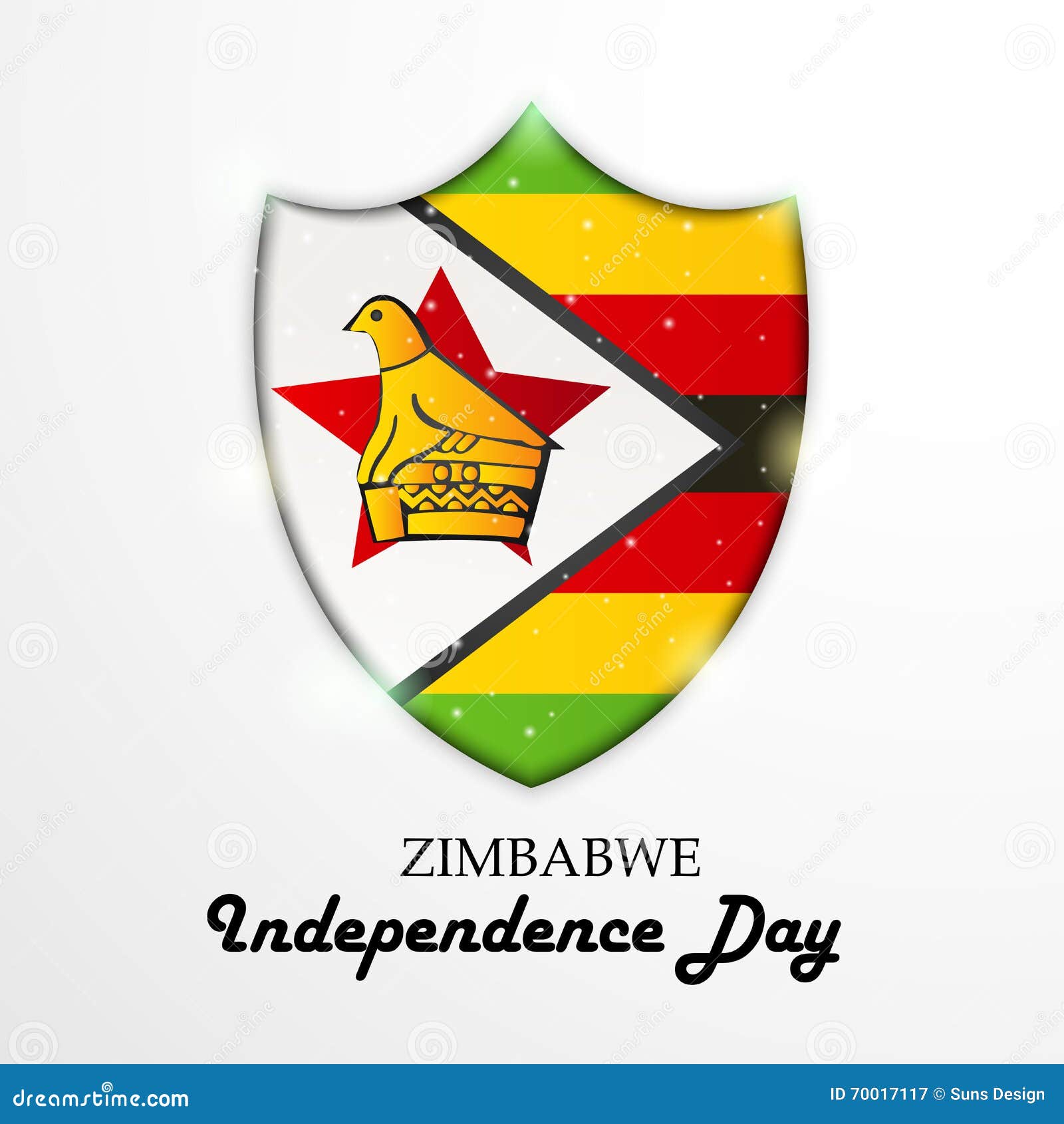Zimbabwe independence day. stock illustration. Illustration of paint ...