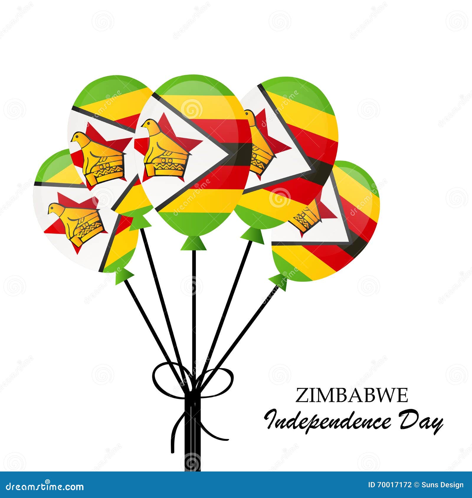 Zimbabwe independence day. stock illustration. Illustration of april ...