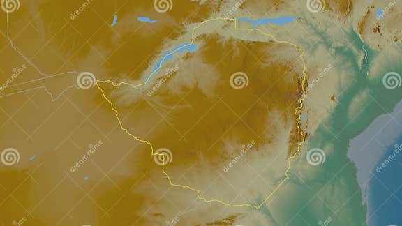 Zimbabwe - Overview. Relief Stock Illustration - Illustration of ...