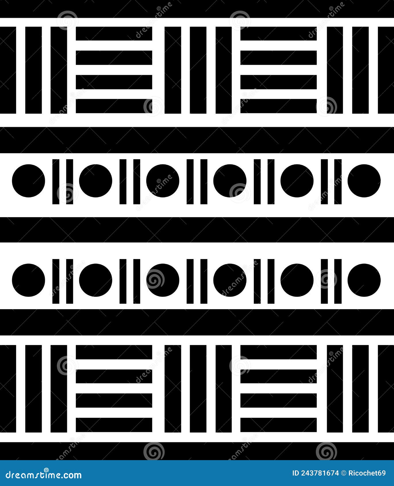 Zimbabwe Pattern Motif Sign Stock Illustration - Illustration of ...