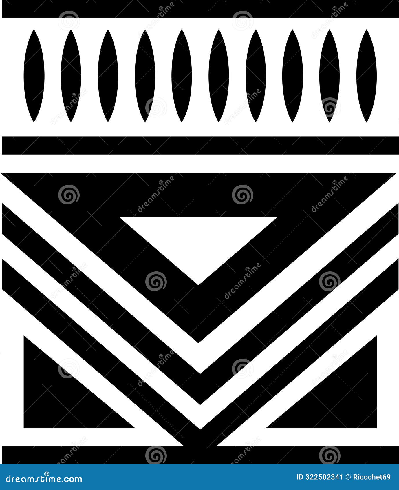 Zimbabwe Pattern Motif Sign Stock Illustration - Illustration of icon ...