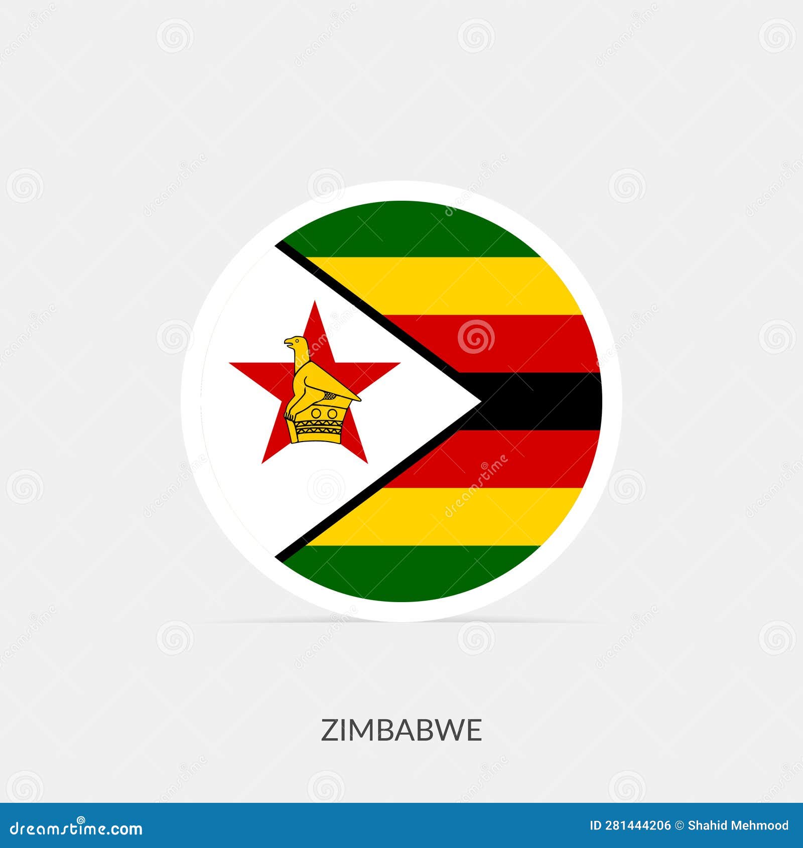 Zimbabwe Round Logos. Vector Illustration | CartoonDealer.com #205068188
