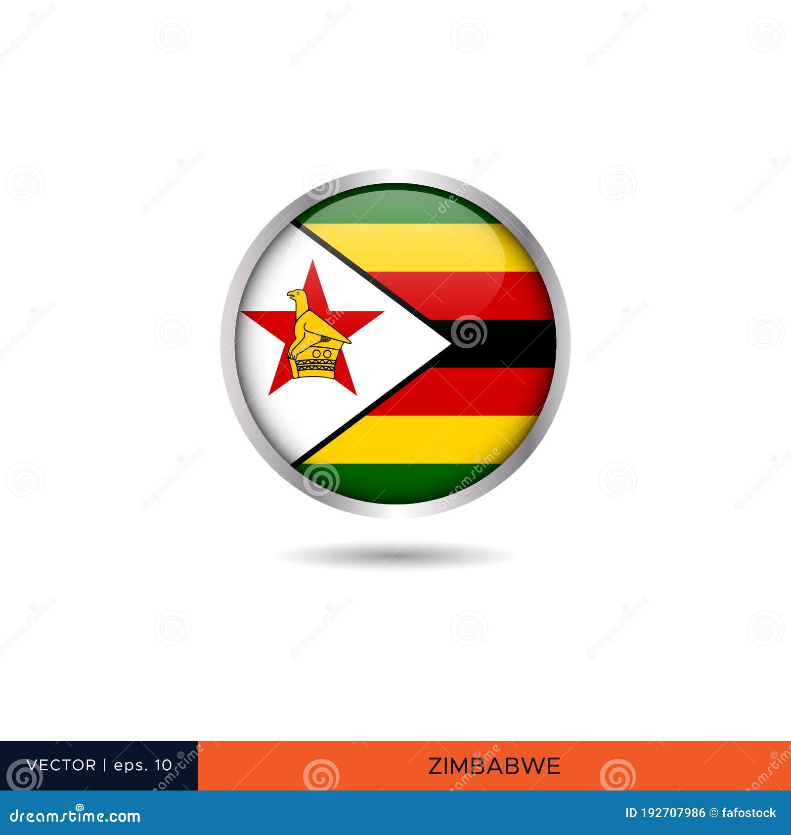 Zimbabwe Round Logos. Vector Illustration | CartoonDealer.com #205068188