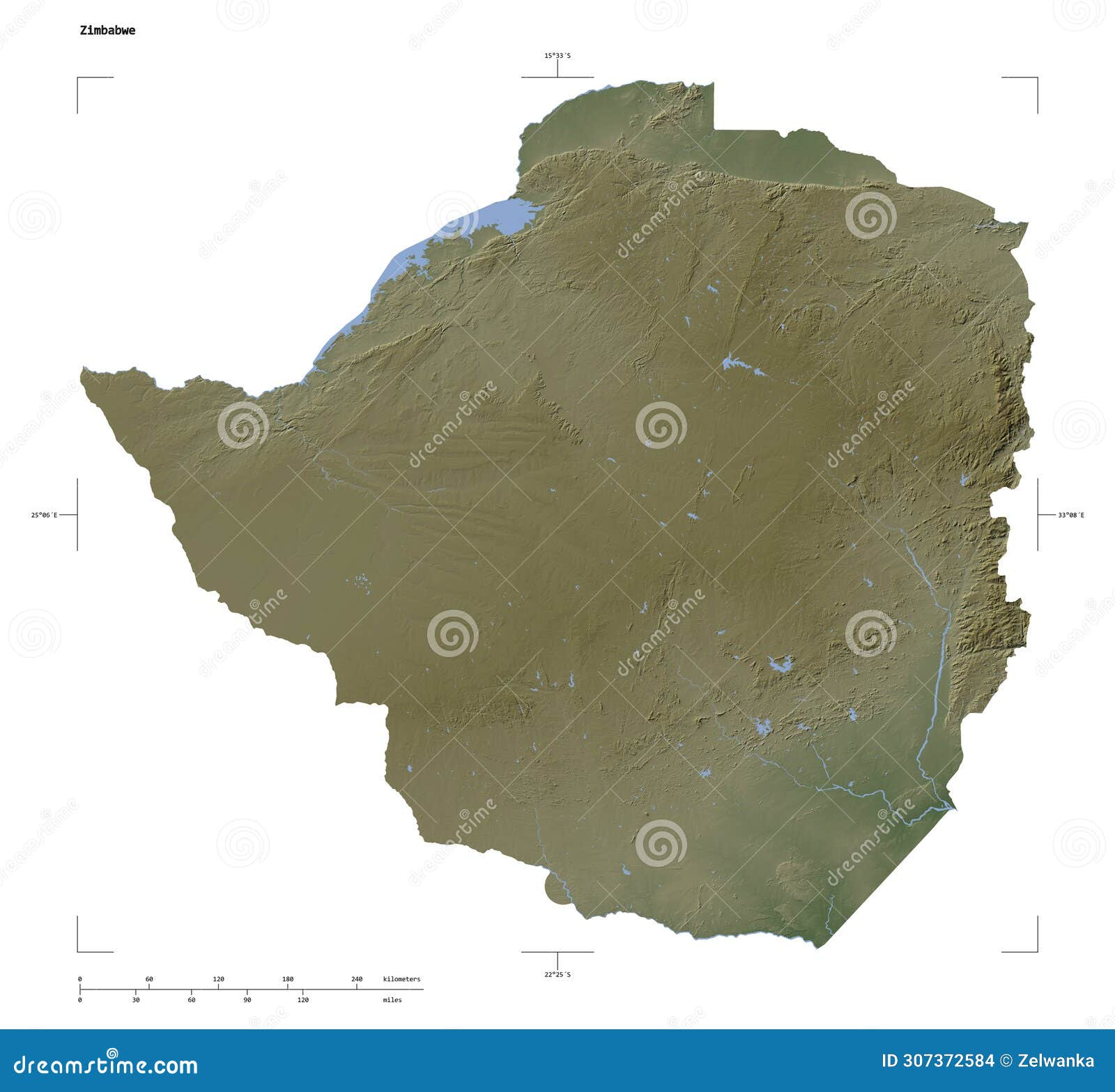 Zimbabwe Shape on White. Pale Stock Illustration - Illustration of ...