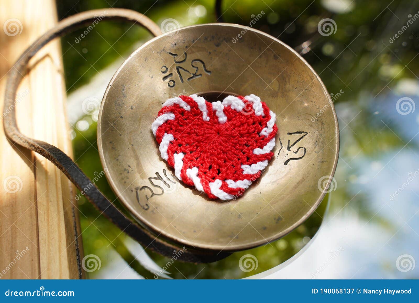 Zimbel Sound Instrument for Sound Healing. Stock Image - Image of ...