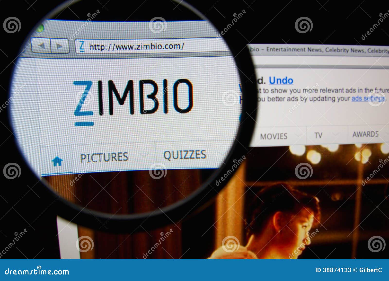 Zimbio foto de archivo editorial. Imagen de website, icono - 38874133