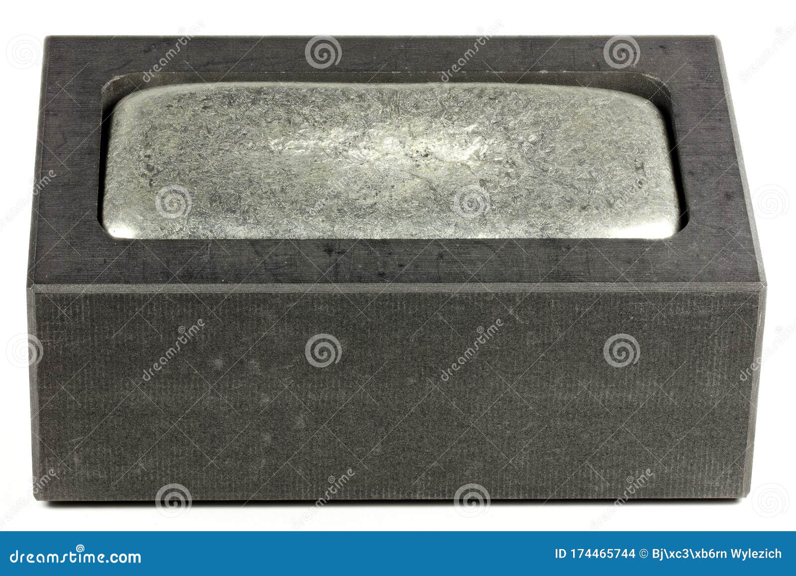 Zinc bar stock photo. Image of aluminum, graphite, production - 174465744