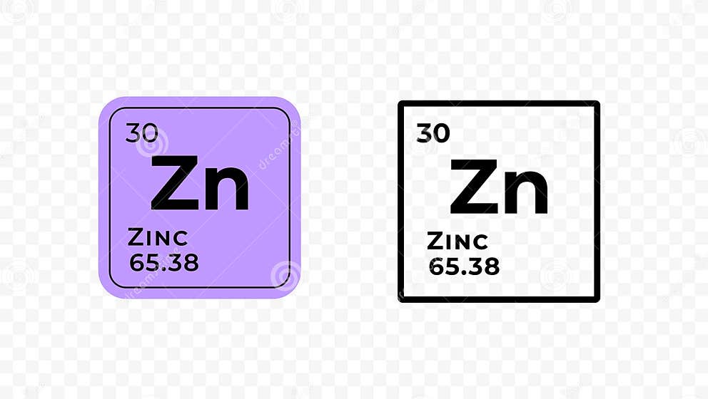 Zinc, Chemical Element of the Periodic Table Vector Stock Vector ...