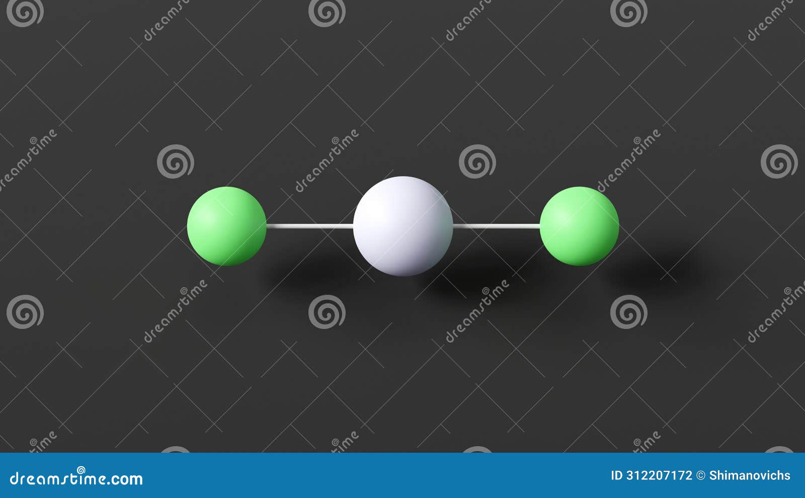 Zinc Chloride Molecular Structure, Chlorides, Ball and Stick 3d Model ...