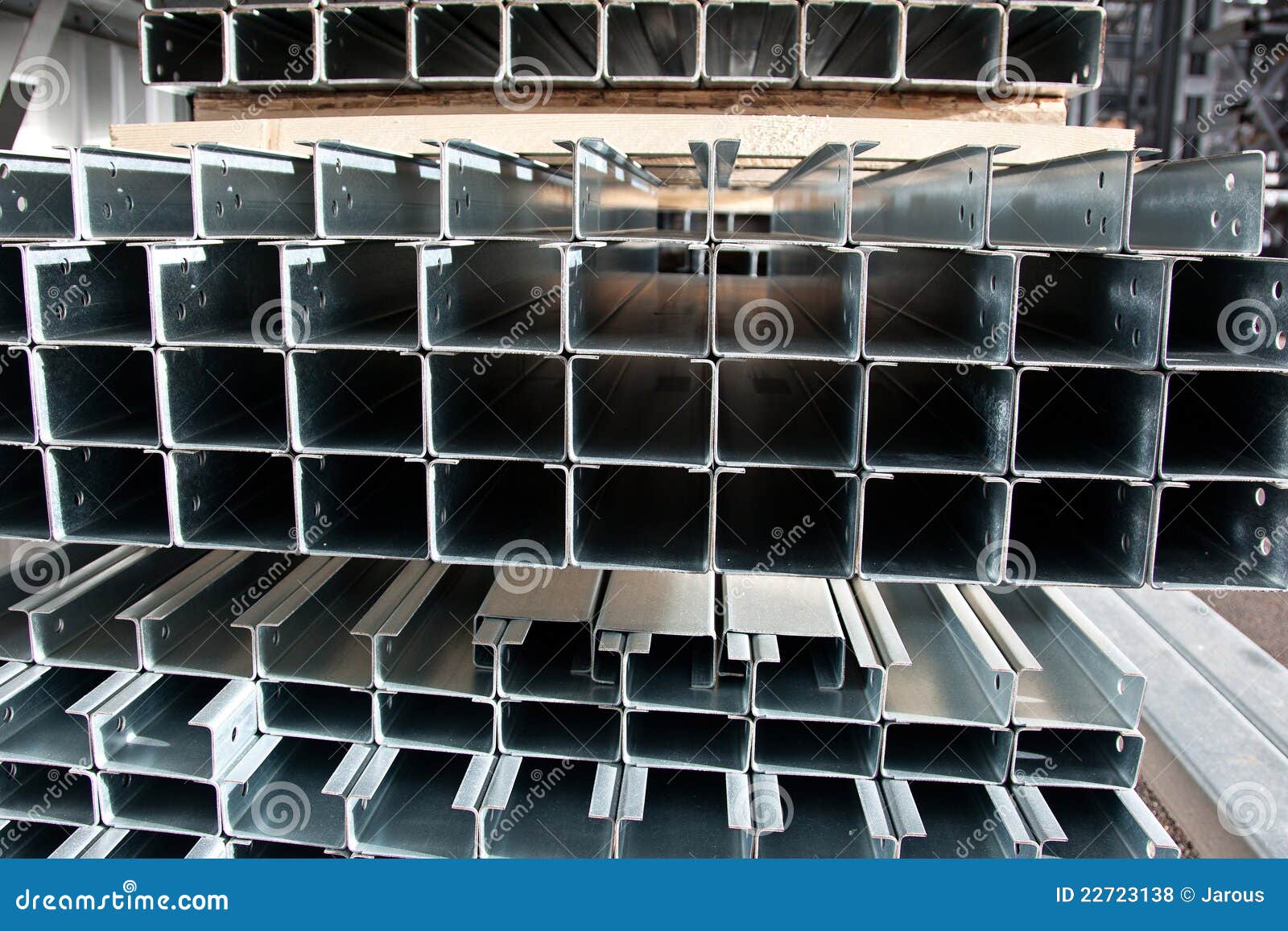 Zinc coated profile stock photo. Image of galvanise, construction ...