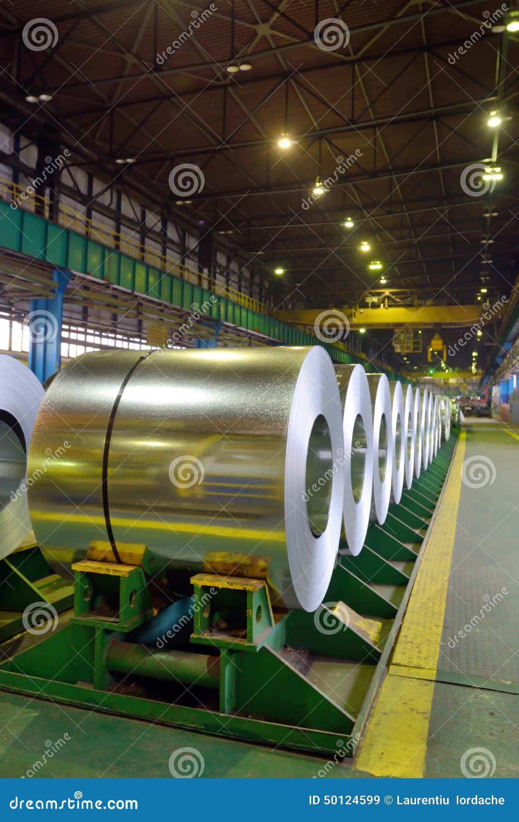 Zinc-coated steel coil stock image. Image of cold, coil - 50124599