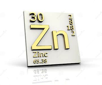 Zinc Form Periodic Table of Elements Stock Illustration - Illustration ...
