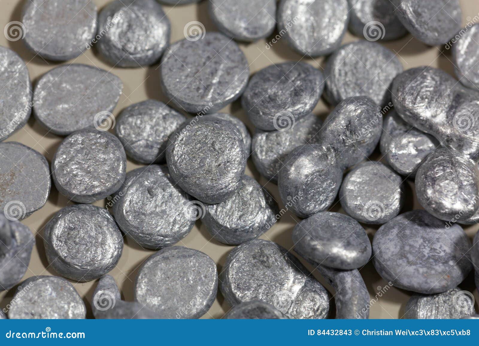 Zinc granulate stock image. Image of brilliant, experiment - 84432843