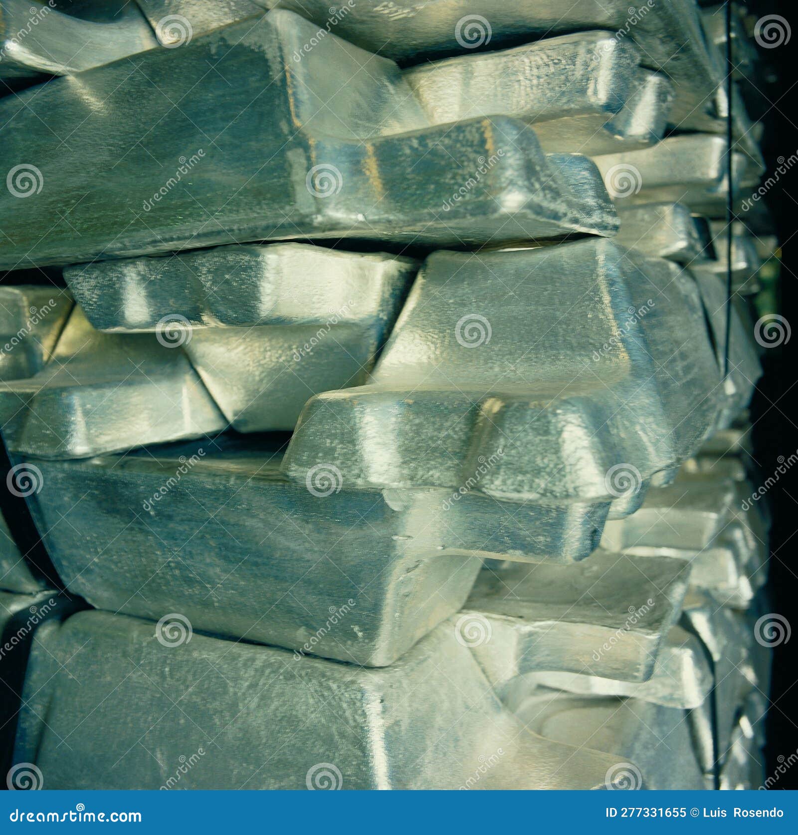 Zinc, Ingot Packing stock image. Image of ingot, rock - 277331655