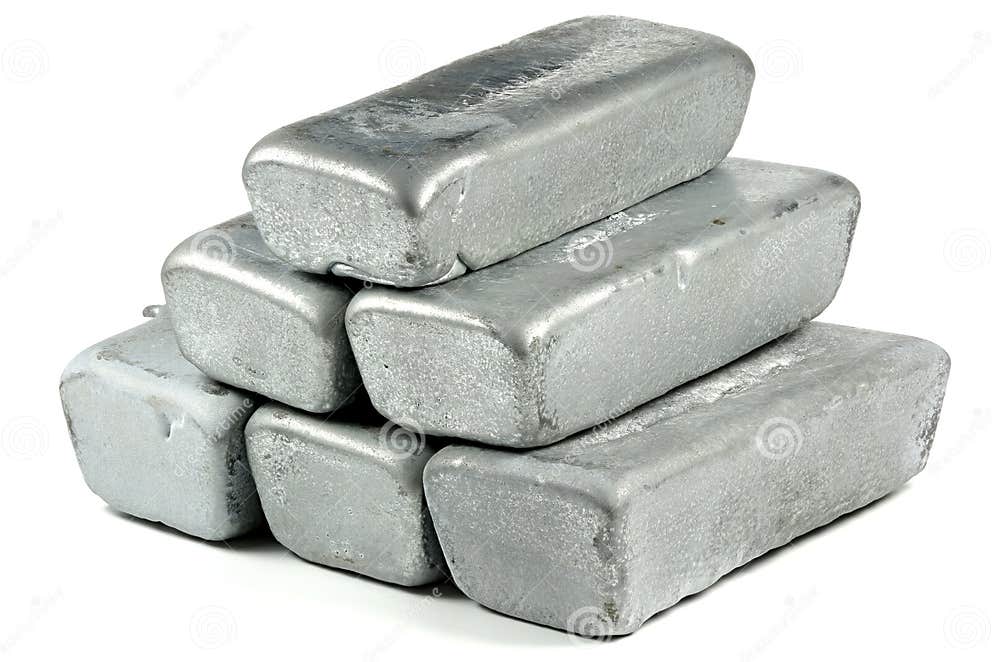 Zinc ingots stock image. Image of zinc, ingots, platinum - 80444563