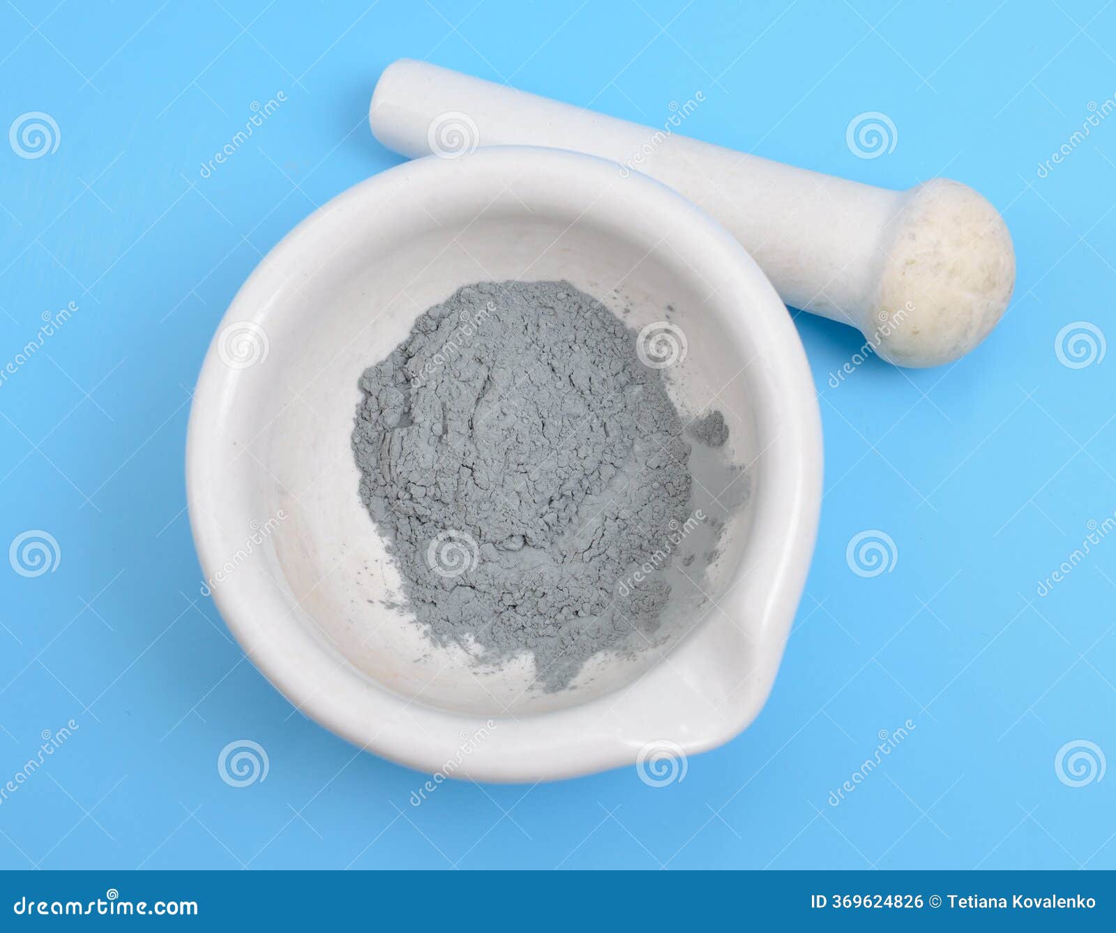 Zinc Powder In Chemical Watch Glass Placed Next To Stainless Spatula ...