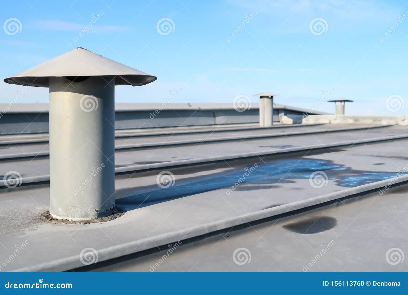 An zinc roof stock photo. Image of house, flat, building - 156113760