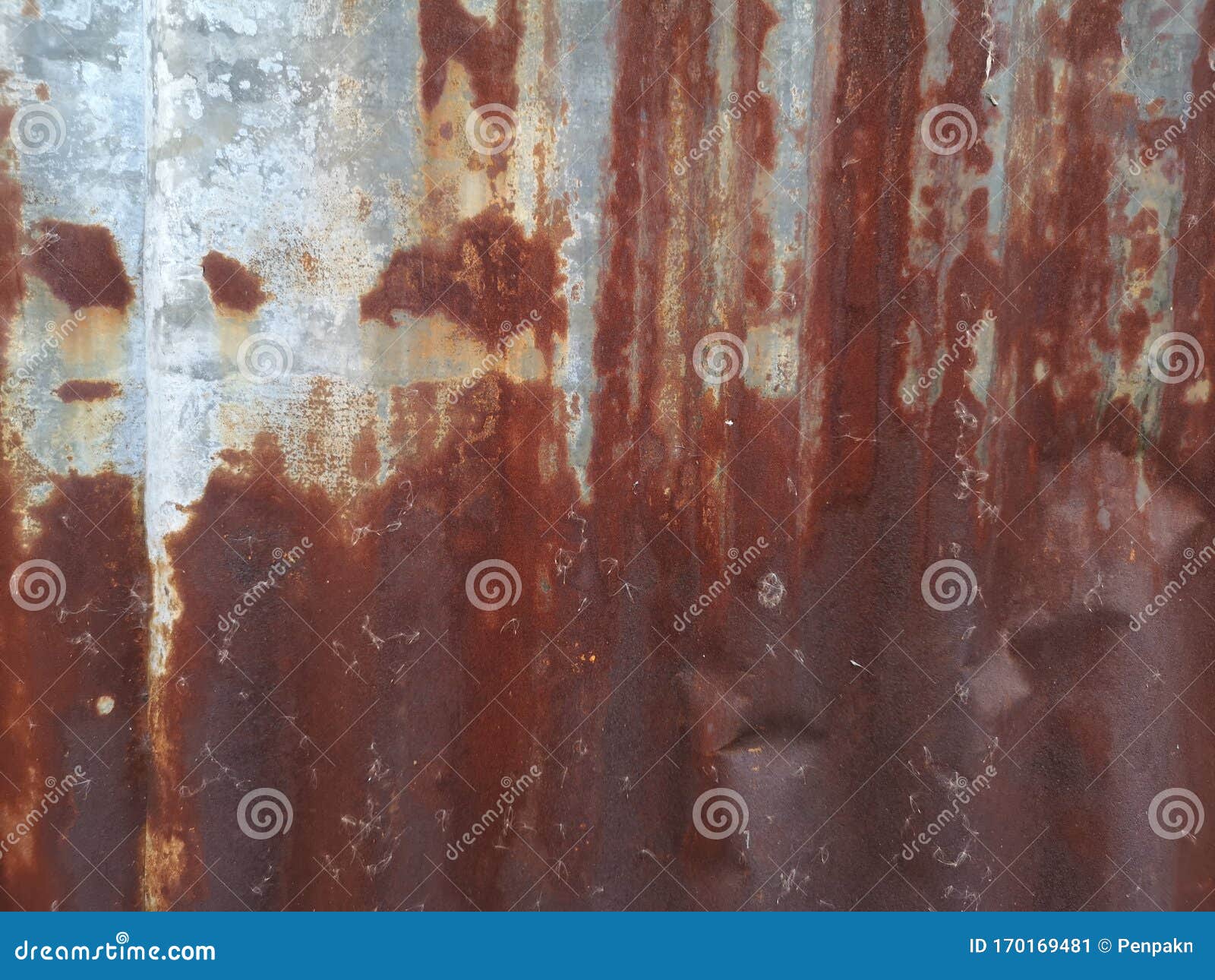Zinc Sheet Vertical, Galvanized Sheets Make The Wall Rust, Texture ...