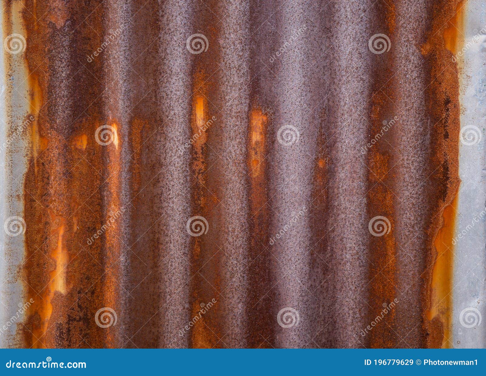 Zinc Surface that is Old and Rusted Stock Image - Image of detail ...