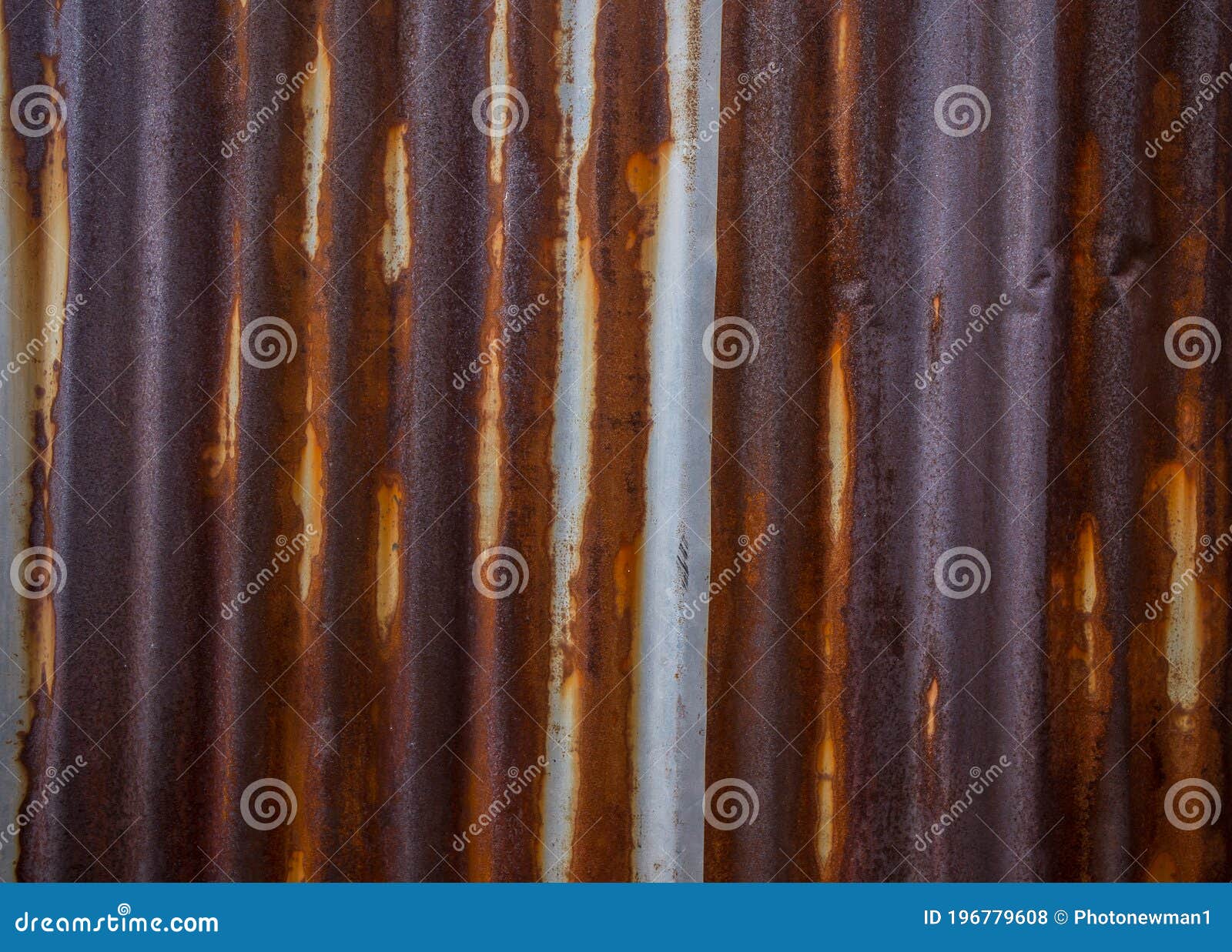 Zinc Surface that is Old and Rusted Stock Photo - Image of pattern ...