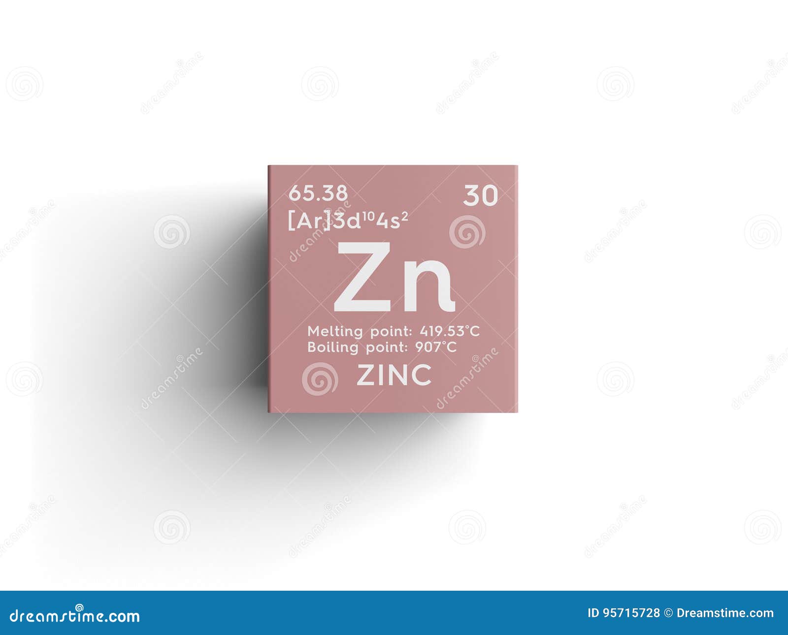 Zinc. Transition Metals. Chemical Element of Mendeleev& X27;s Periodic ...