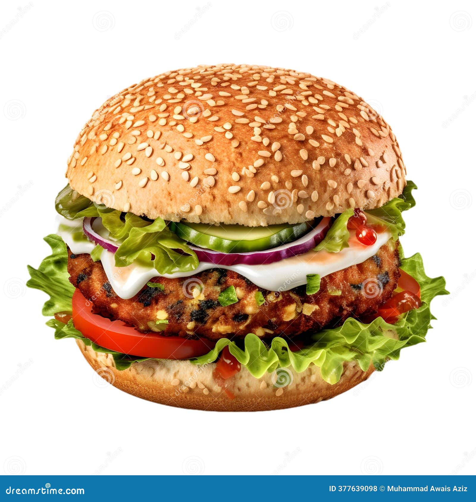 Zinger Burger On Transparent Background - Ai Generated Stock Image ...