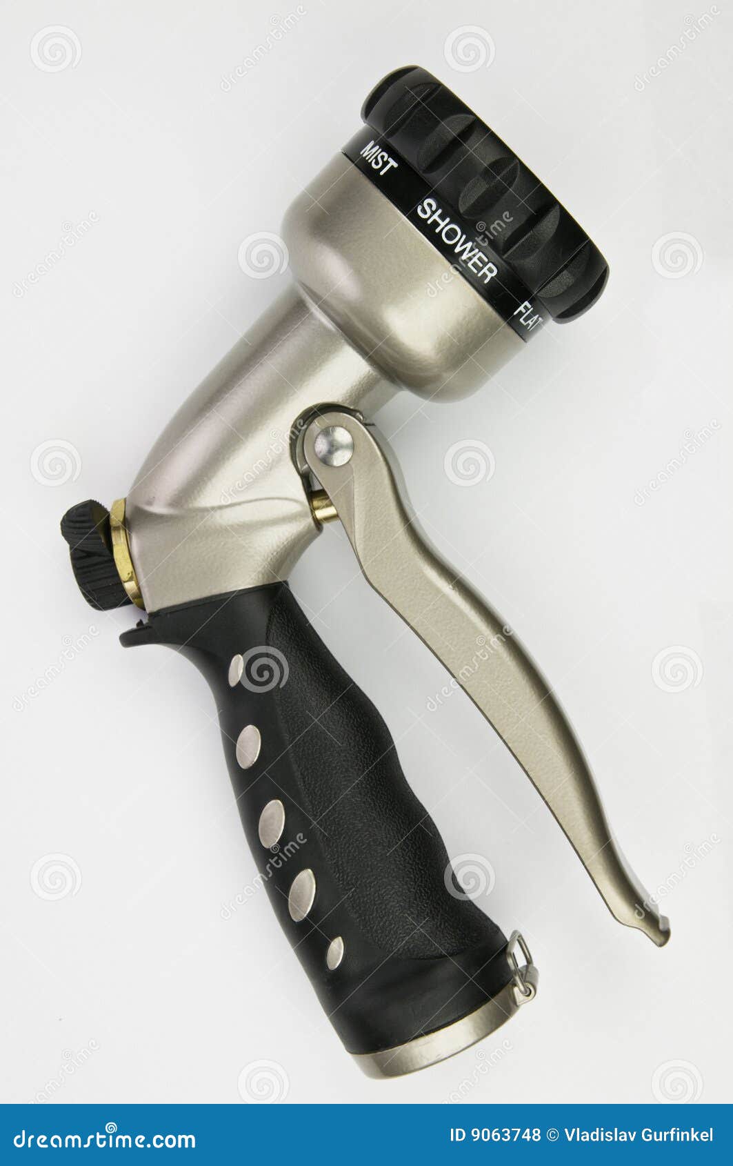 Zink 7-pattern Garden Hose Nozzle Stock Photo - Image of metallic, pipe ...