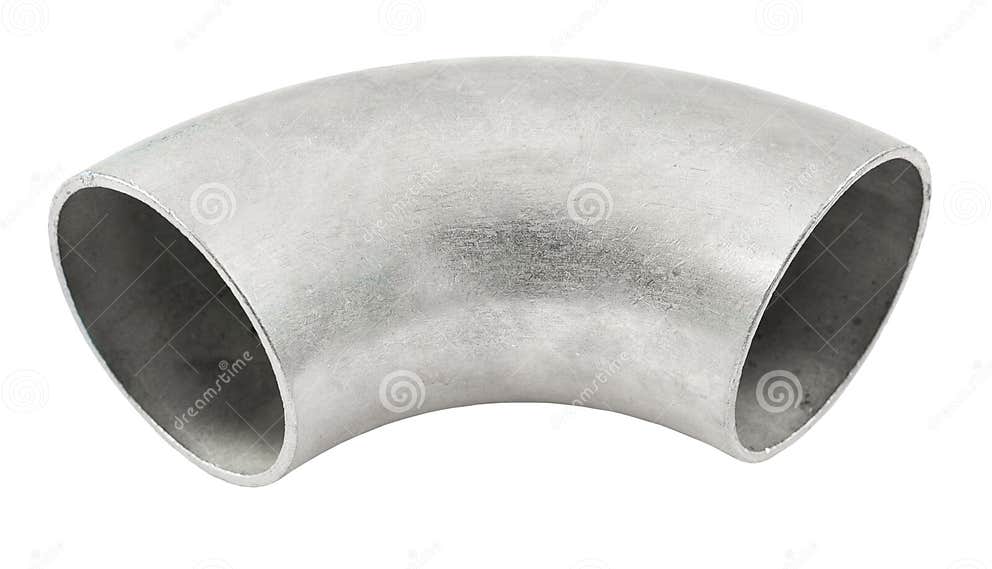 Zinked pipe bend stock image. Image of pipe, fitting - 20657799