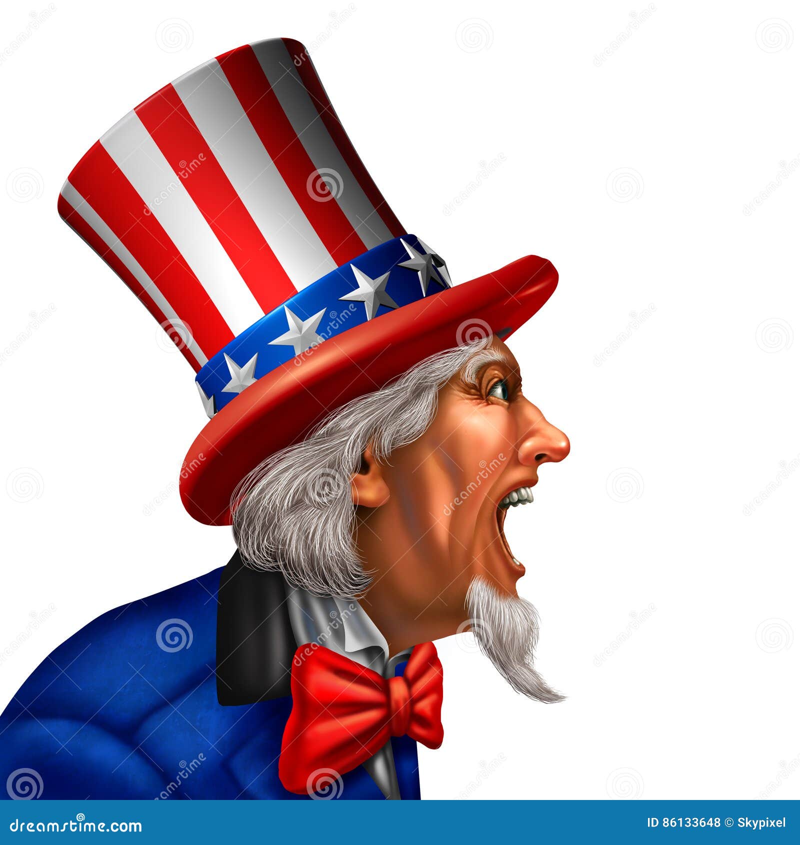 Zio Sam Communication illustrazione di stock. Illustrazione di ...