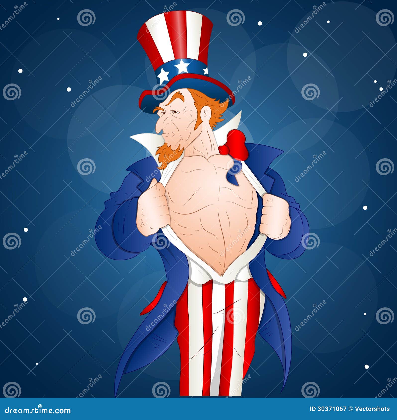 Zio Sam patriottico illustrazione di stock. Illustrazione di libertà ...