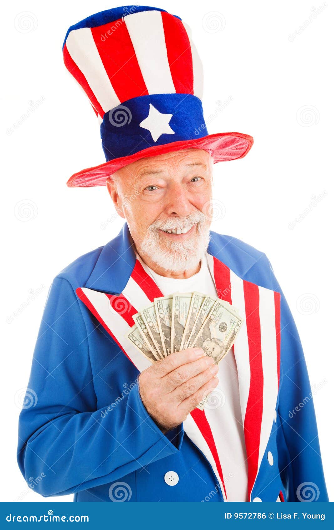 Zio Sam ricco fotografia stock. Immagine di metafora, sfondo - 9572786