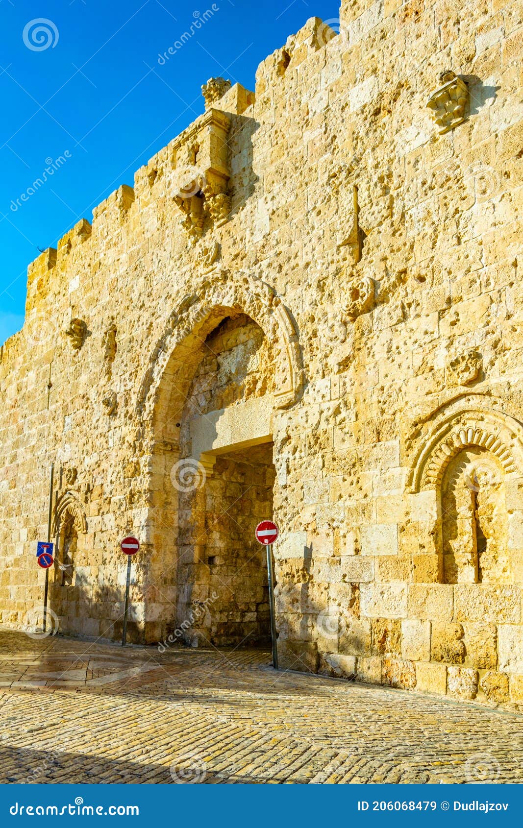Zion Gate in Jerusalem, Israel Stock Image - Image of muslim ...