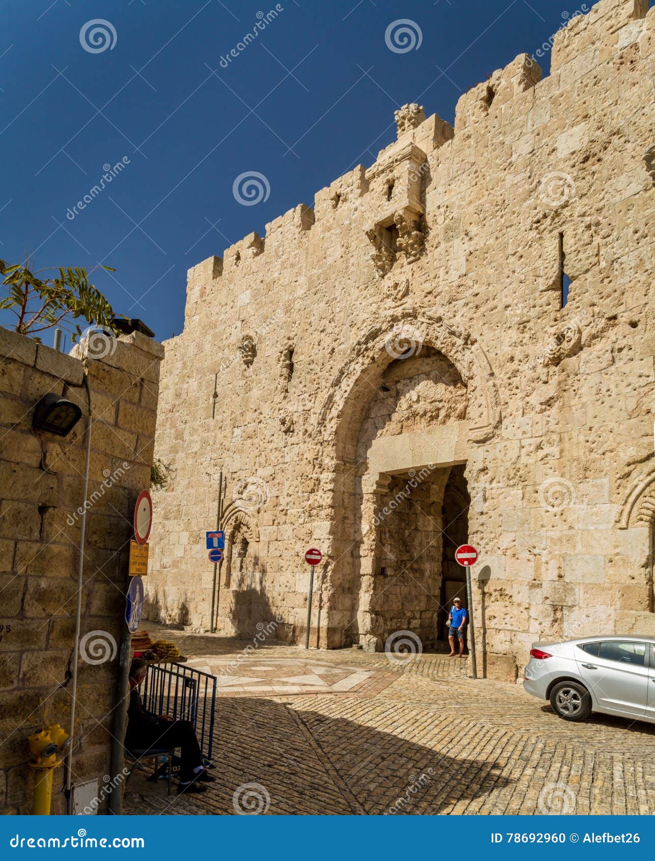 Zion Gate in Old City of Jerusalem, Israel Editorial Image - Image of ...
