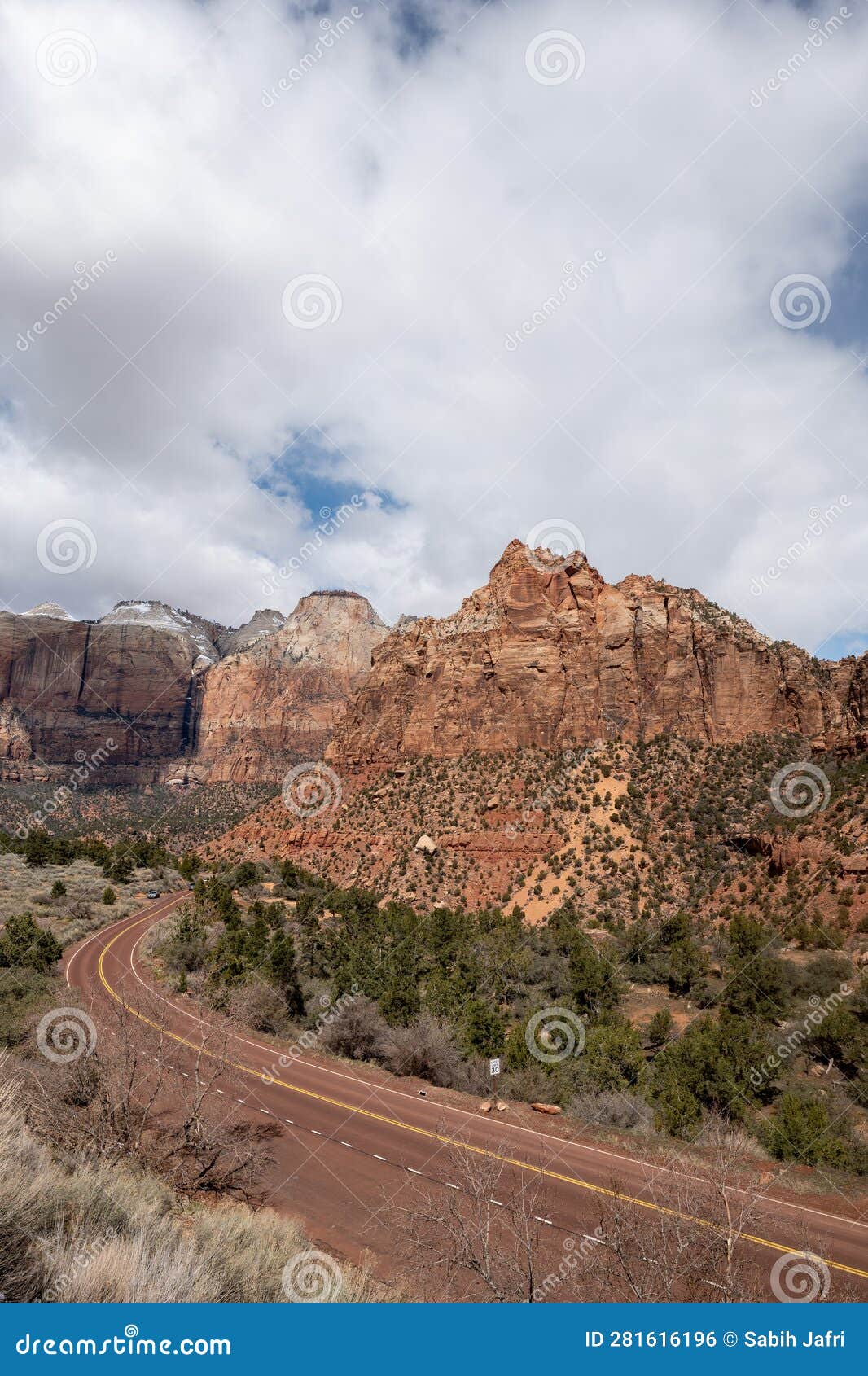 Zion National Park Canyon in the Spring Stock Photo - Image of natural ...