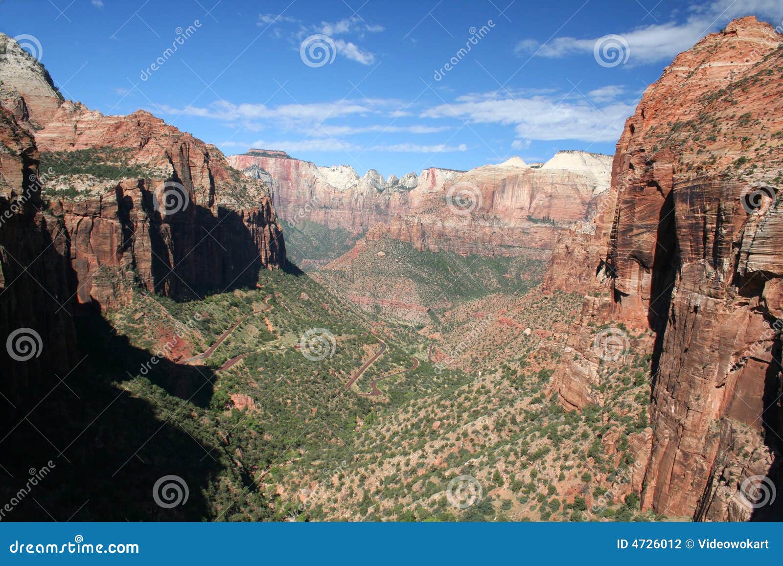 Zion National Park Overview Stock Photo - Image of canyon, parks: 4726012