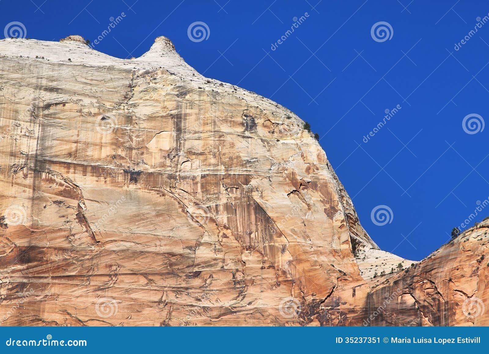 Zion National Park Rocky Mountain Stock Image - Image of nature, rocky ...