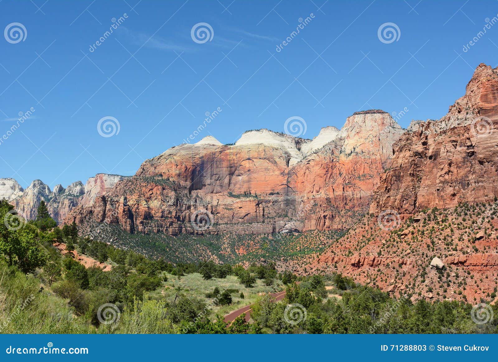 Zion National Park stock image. Image of clouds, wilderness - 71288803